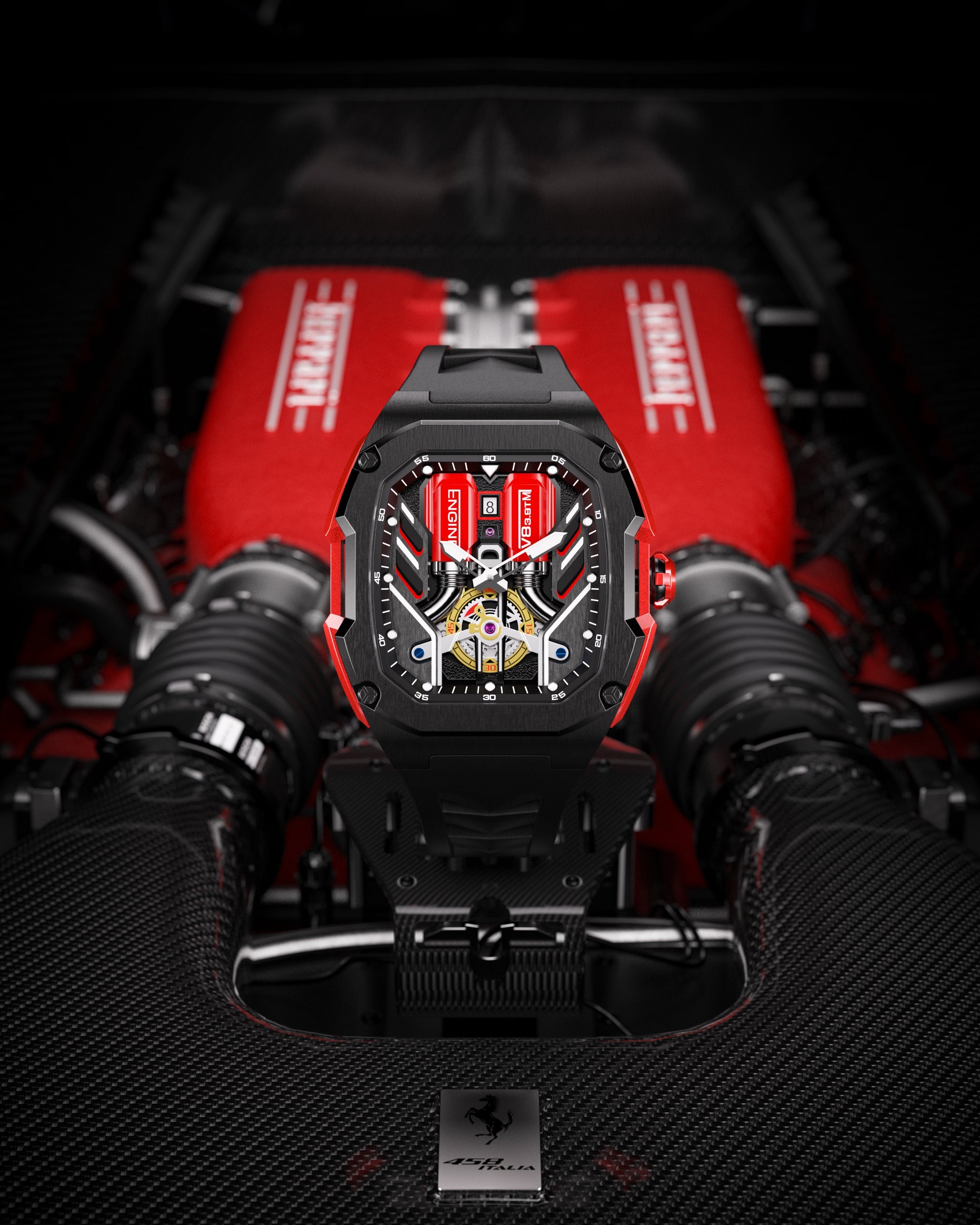 Car Engine Watches – Cavallo V8 | RS Chrono