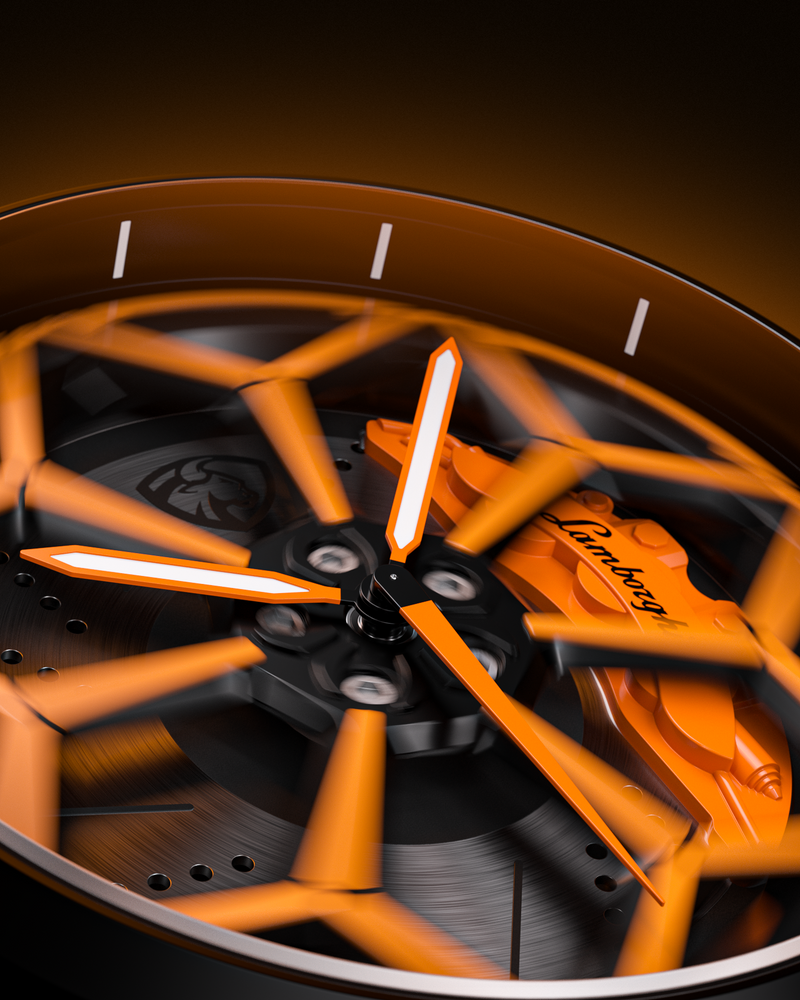Performante Gyro Spinning Rim Watch – Lamborghini Style | RS Chrono