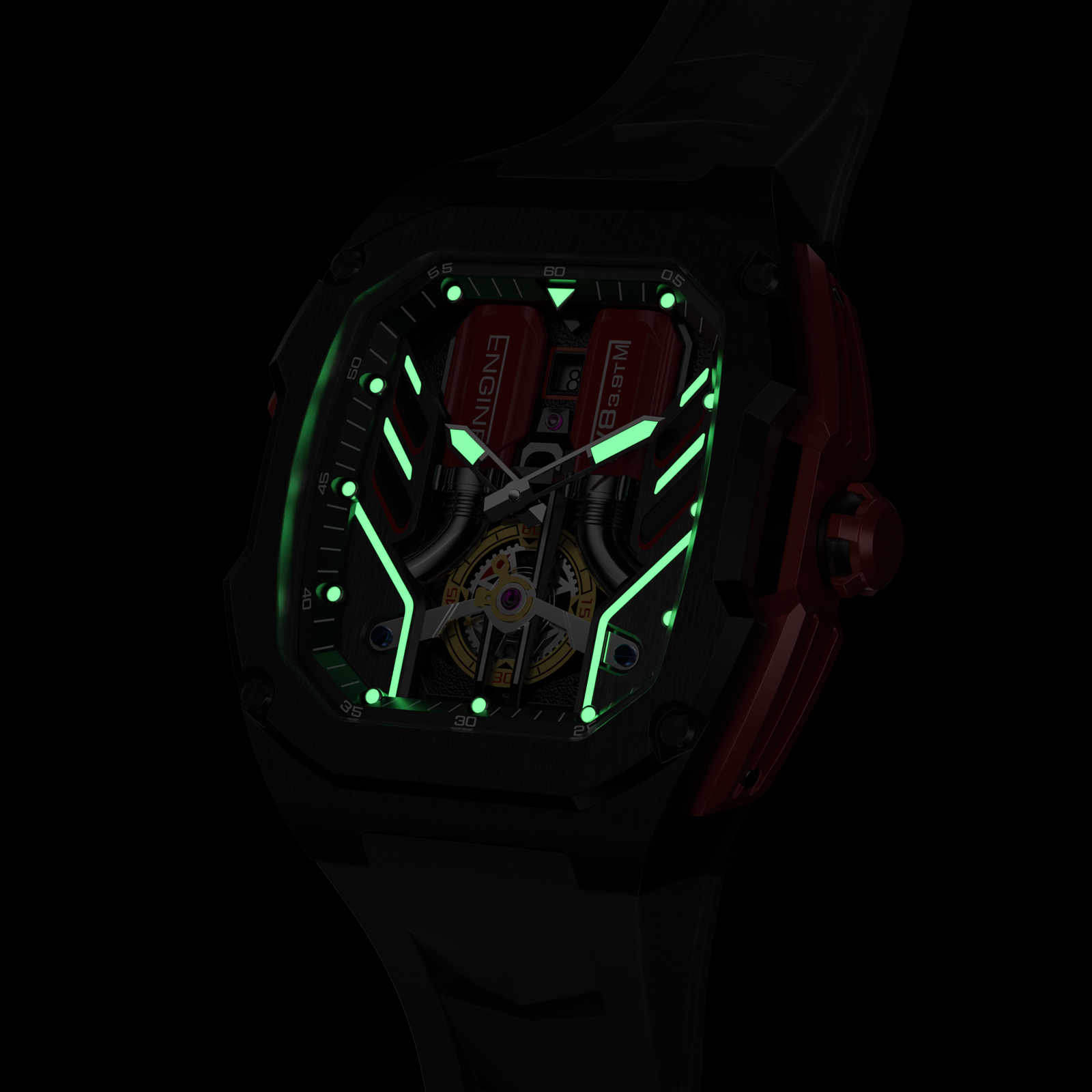 Cavallo V8 Automotive Car Engine Watch | RS Chrono