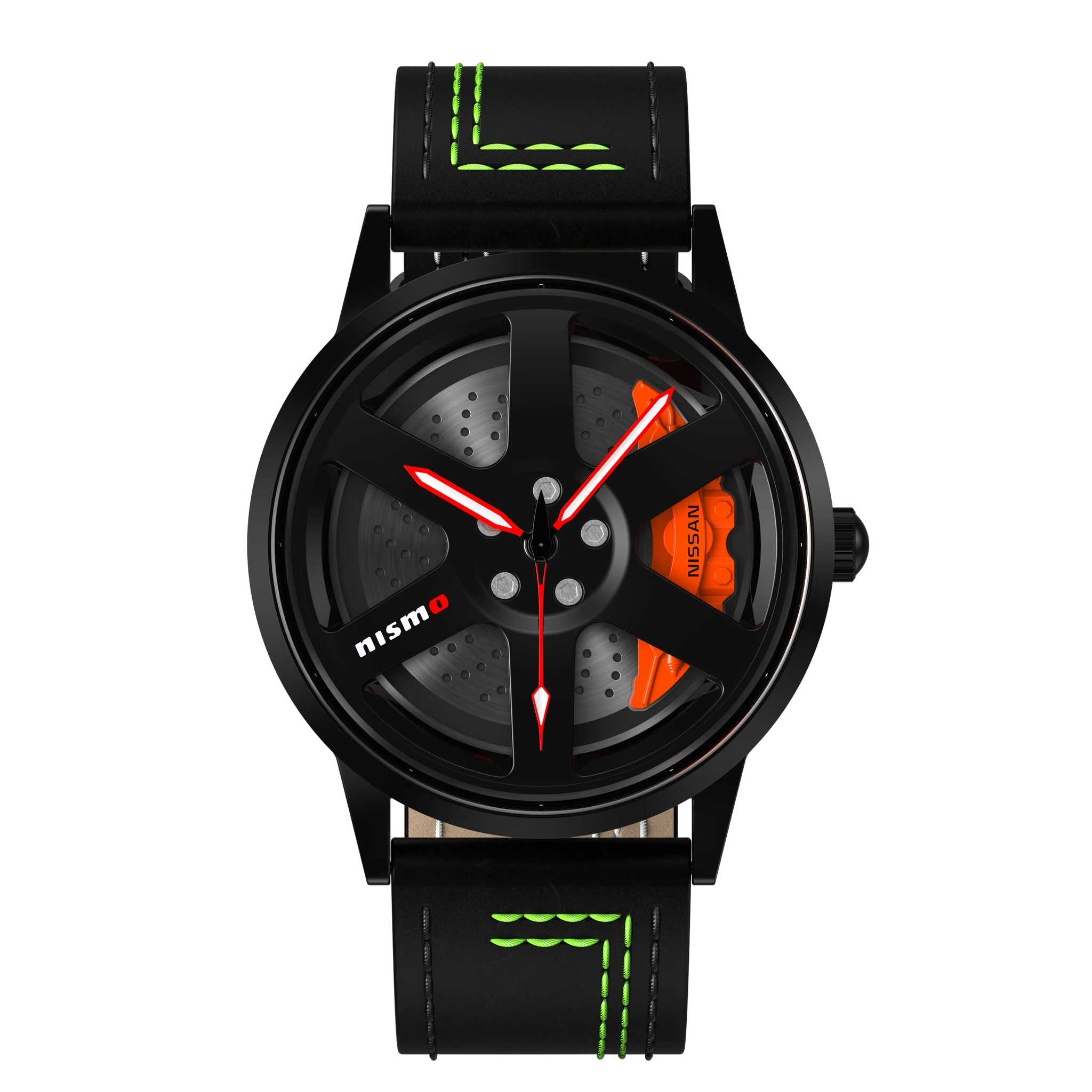 Shop Nismo R35 Gyro - Green Leather Strap | RS Chrono