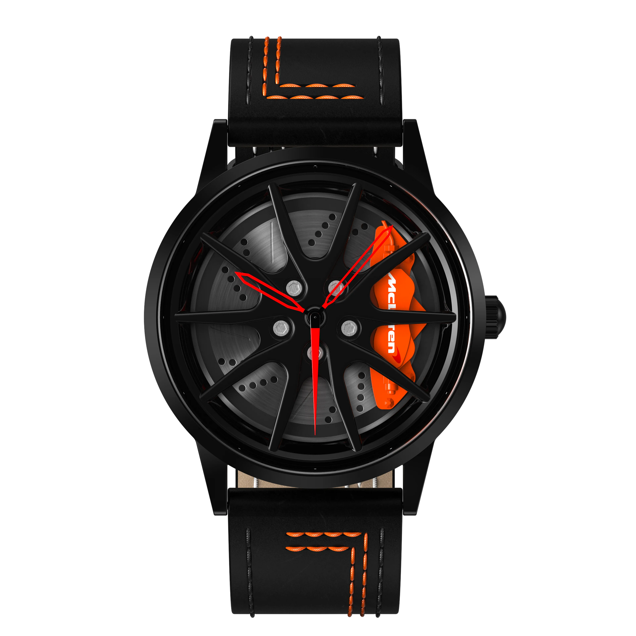 Shop Orange Speedtail 765 Gyro - Orange Leather Strap | RS Chrono