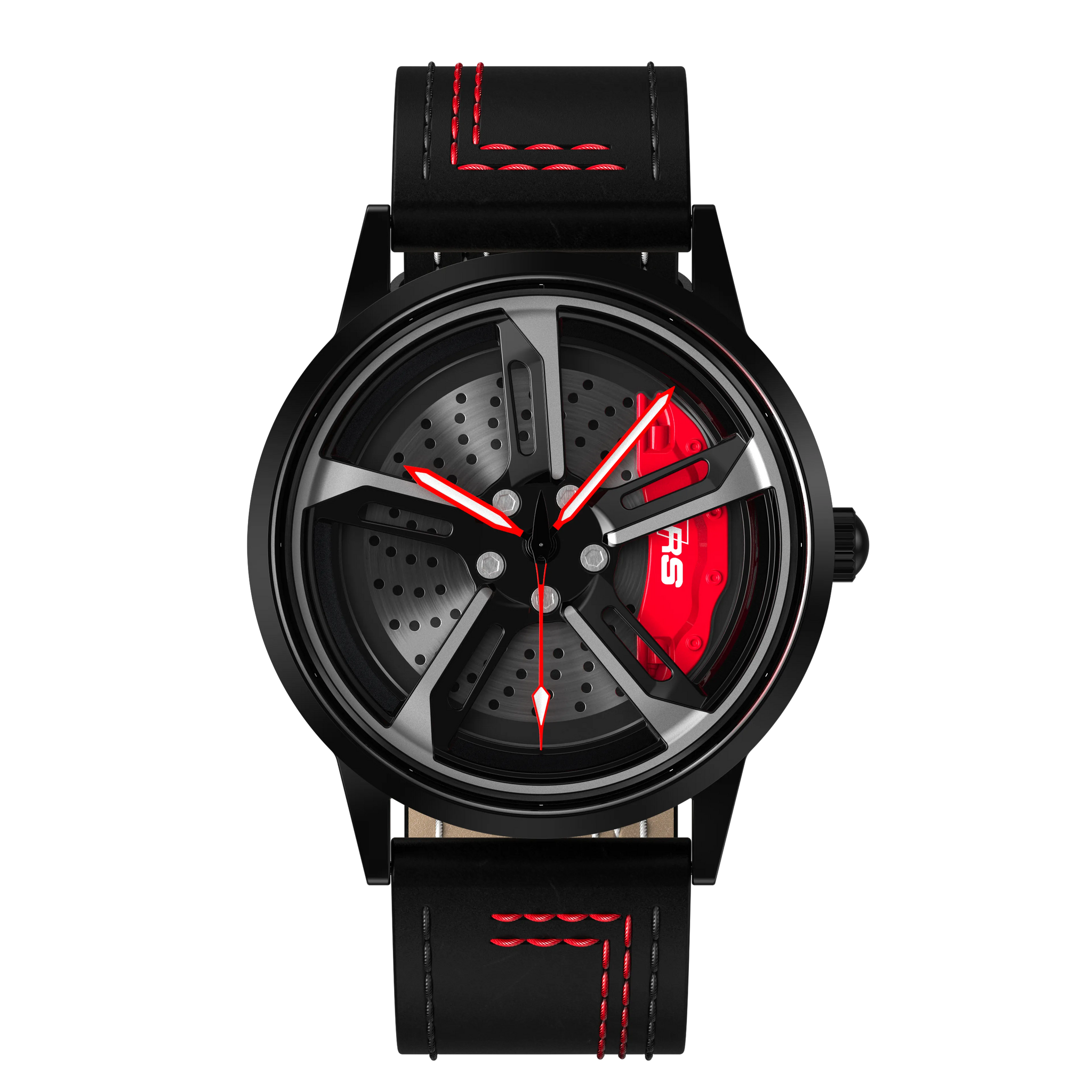 Shop Red Vorsprung RS7 Gyro - Red Leather Strap | RS Chrono